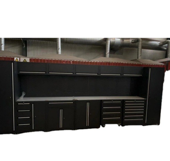 Quality Powder Coating Finish Garage Cabinet with Tools Storage Workbench Tool Cart Tool for sale