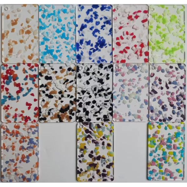 Transparent Marble Glitter Acrylic Sheet Raw Lucite PMMA material from ...