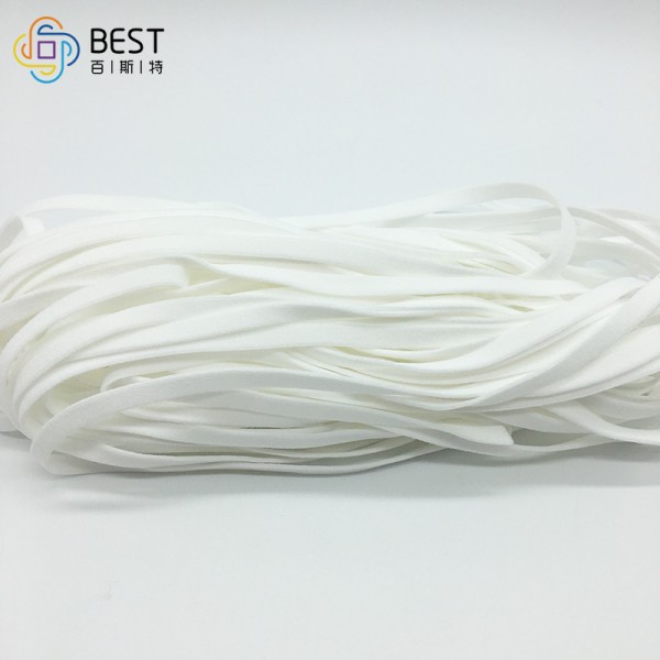 Quality Non Woven Face Mask Elastic Ear Loop 3.5mm 3mm Black Round Elastic Cord String for sale