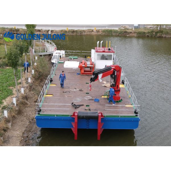 Quality Hydraulic Multi Cat Work Boat for Dredger Working Speed 8-10 knots 2 Pieces for sale