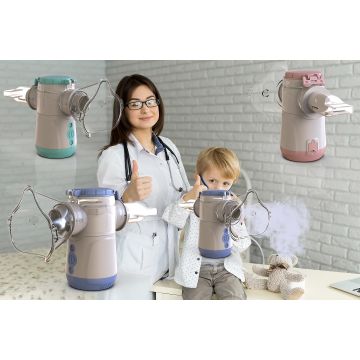 Quality Portable Hospital Home Kids Nebulizer Machine Fine Particles 1.5-3um for sale