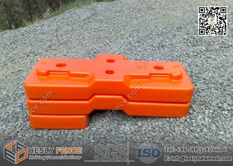 Two Parts Blow Mould Temporary Fence Feet