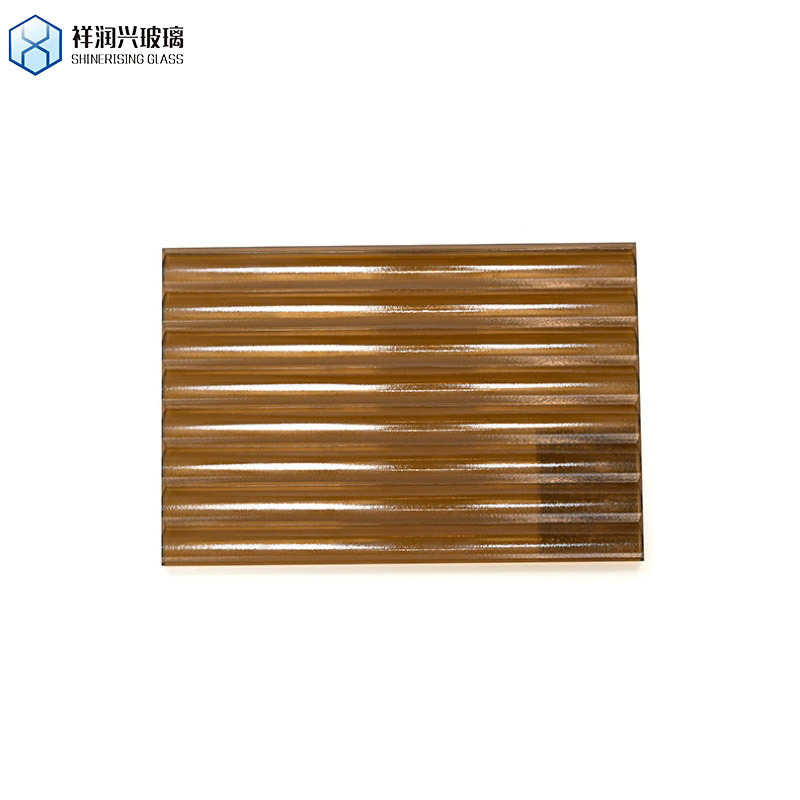 Factory Decorative Brown Patterned Glass Shinerising 3mm 5mm 1830*2440new Technology New Features Belgian Style Glass