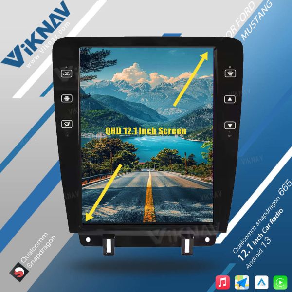 Quality Viknav 12.1 inch Touch Screen 2009-2014 Mustang Ford Car Radio Android for sale