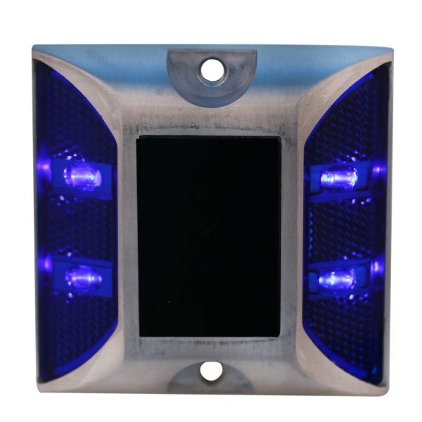 Quality Aluminum 1.2V 600MAH Solar Road Stud Light , Blue Reflective Road Markers for sale