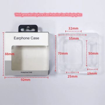 Quality Custom Different Shape Fancy Packaging Box With Hook For Airpod Cases for sale