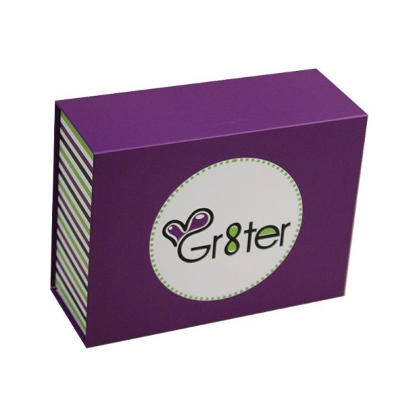 Quality Black Cardboard Folding Box With Magnetic Closure , Foldable Gift Box With CMYK for sale