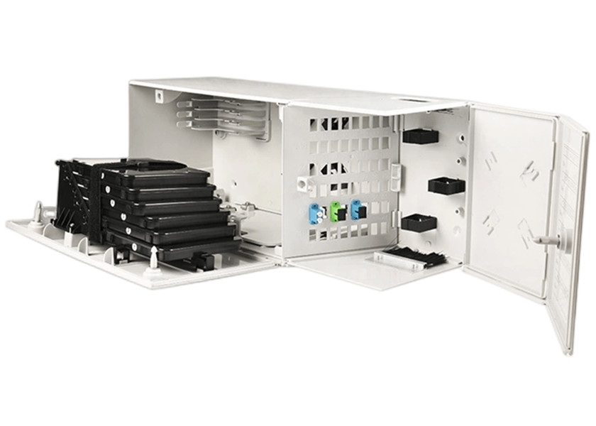 Quality 48 Core Fiber Termination Box SCAPC Adapters Ethernet Terminal Box 48 Splices for sale
