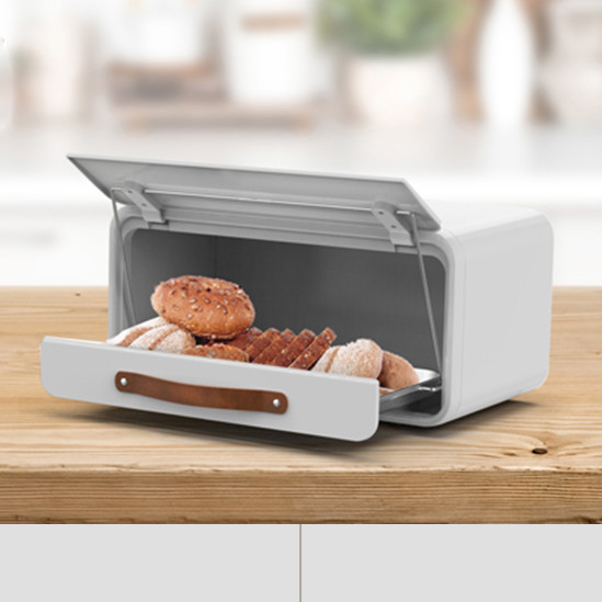 Quality Household Bread Storage Container With Drawer , Stainless Steel Bread Box for sale