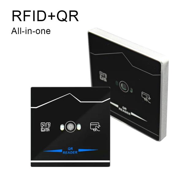 Quality Tempered glass QR Code Reader Access Control Wiegand Proximity Card Reader for sale