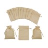 china Gunny Burlap Fabric Drawstring Dust Bag Linen Pouch Personalised