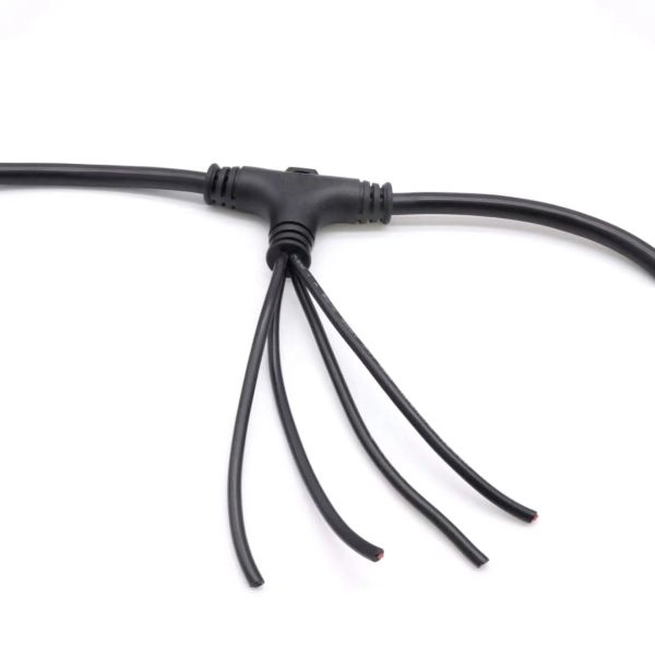 Quality Plastic T Type Waterproof Connector IP67 Three Way LED Lights Use for sale
