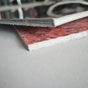 Quality High Gloss Marble Aluminum Composite Panel with Customized Size and Surface for sale