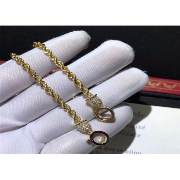 Quality Luxury 18K Gold Diamond Necklace wholesale gold jewelry manufacturers for sale