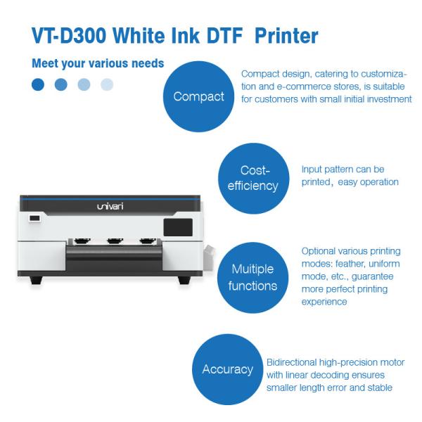 Quality 2024 White Digital A3 DTF Printer XP600 Pet Film 13 Inch For Any Textile for sale