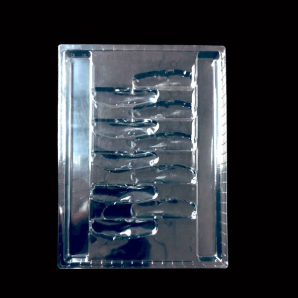 Quality Transparent PET Plastic Packaging Tailored Disposable Blister Tray for Folding for sale