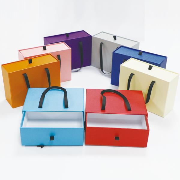 Quality Embossing 0.5kg 800gsm Sliding Cardboard Drawer Box Bags for sale