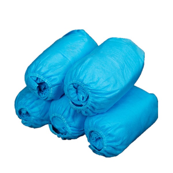 Quality Laboratory Use Disposable Anti-Static Medical blue Nonwoven Shoe Cover for sale