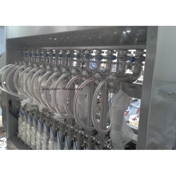 Quality 16 Heads 2500ml 3000bph Linear Chili Sauce Bottle Filling Machine for sale