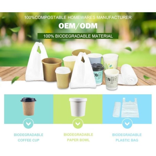 Quality Made From Plants Customized wholesale biodegradable compostable pharmacy bag with singlet handle for sale