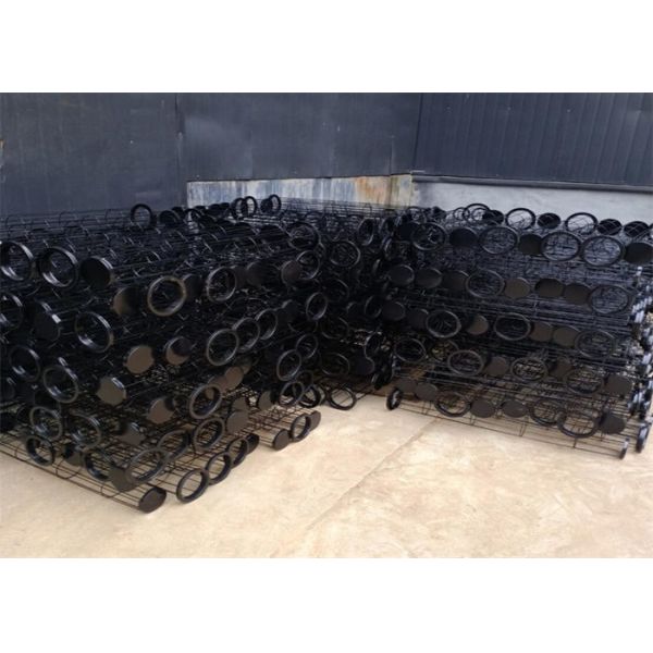 Quality Silver Round Baghouse Filter Cages 2000mm Length With Metal Venturi for sale