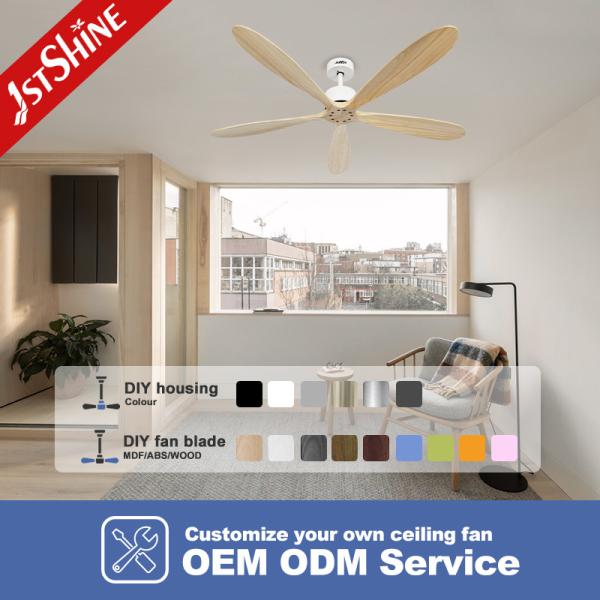 Quality 60 Inches 5 Wooden Blade Ceiling Fan With Five Speed DC Motor for sale
