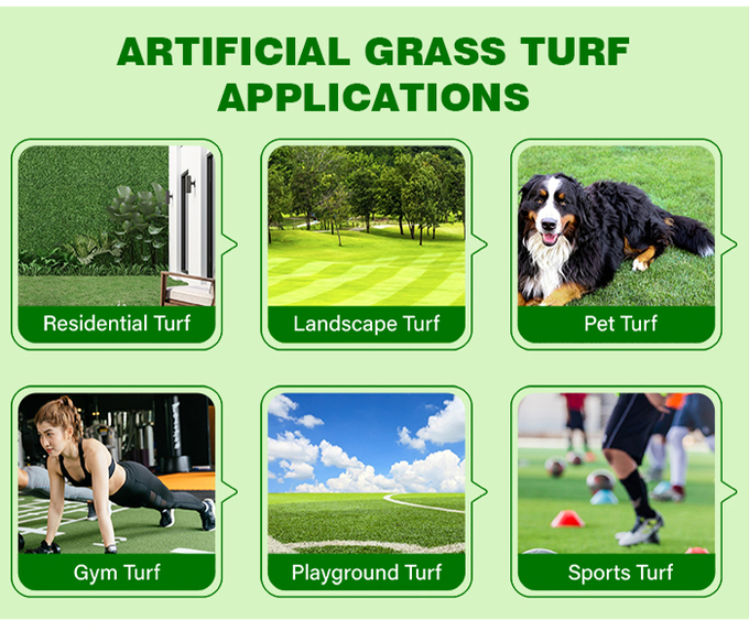 Artificial Synthetic Floor Grass and Turf for Stairway Decoration 5