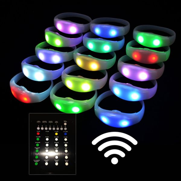 Quality Remote Controlled RFID led bracelet For Event Party for sale