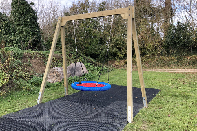 Outdoor 4 Strand Polyester Bird'S Nest Swing Seat With 500kg Breaking Load 2