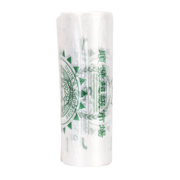 Quality Transparent HDPE Food Packaging Flat Bag On A Roll For Fruits Vegetable Bread for sale