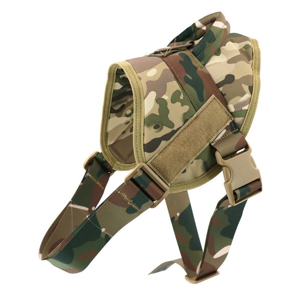Quality Black Personalized Tactical Dog Harness 90cm 1000D Nylon for sale