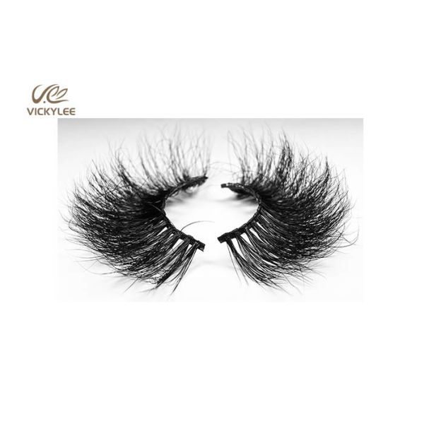 Quality Pure Handmade Natural Mink 21MM 7D Volume Lashes for sale