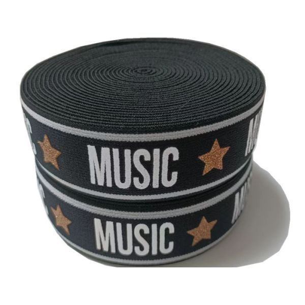 Quality 40m Roll Printed Elastic Bands 3.5cm Picot Elastic For Underwear for sale