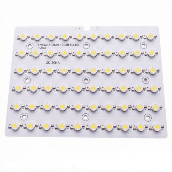 Quality Custom 60W SMD LED PCB Board with Optical Lens 10S6P Aluminum PCB for Street Light for sale