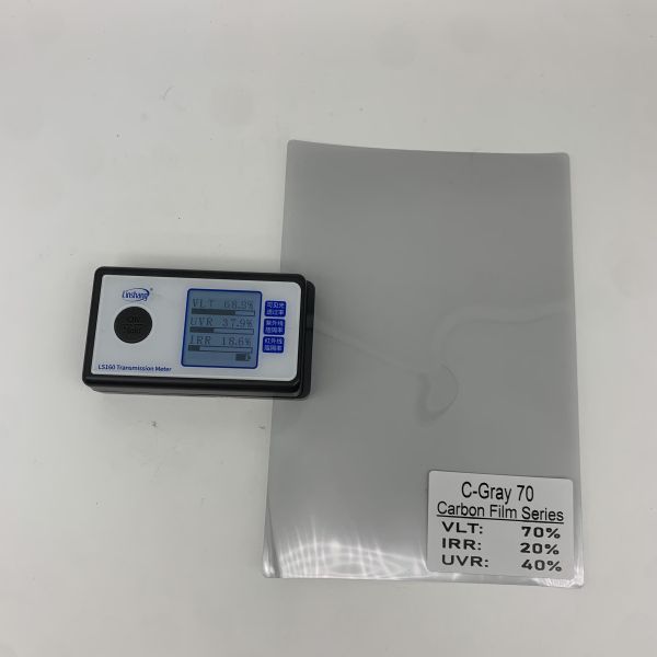 Quality Lightweight Carbon Window Tint Film with 72.8% VLT 17.2% IRR and 34.7% UVR Protection for sale