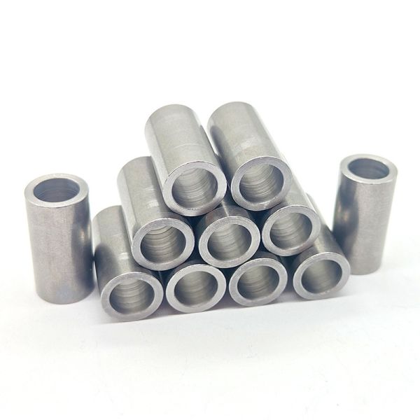 Quality Anodized Round Coupling Nut Long Coupling Nut Thickening Without Threaded for sale