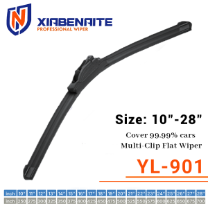 Quality Quiet Operation Car Front Window Wipers Weatherproof Flat Type Front Wiper for sale