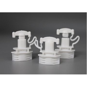 Quality Colorful Small Caliber Twist Spout Cap Press Seal On Comestic Cream Sachet for sale