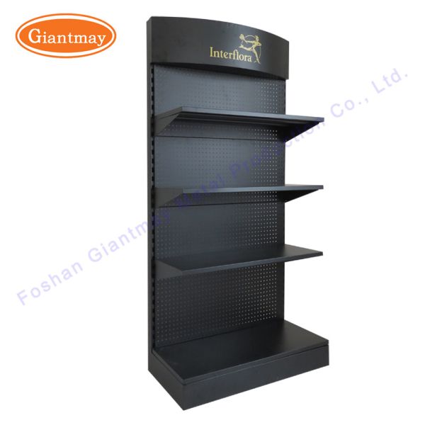 Quality Hardware Pegboard Metal Exhibition Floor Display Stand for sale