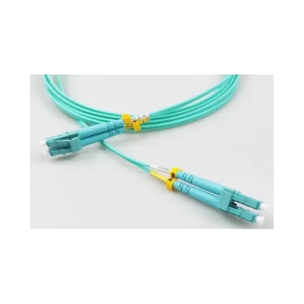 Quality 2.0mm Multimode Fiber Patch Cord , LC LC Om3 Patch Cord Aqua for sale