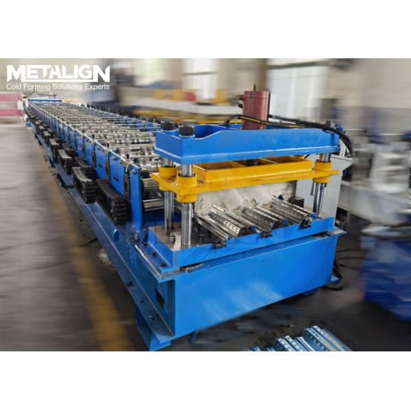 Quality High Friction Surface Embossing Floor Deck Forming Machine For YX70-165 Metal for sale