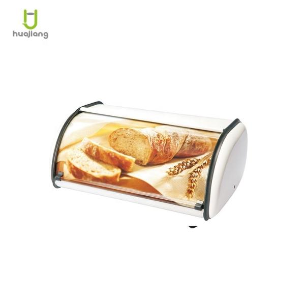 Quality Kitchen Counter Metal Bread Box To Keep Bread Fresh For Party Square Shape for sale