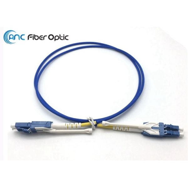 Quality Data Center Uniboot Lc To Lc Fiber Patch Cable Switchable SM OM3 OM4 With Pull Leg for sale