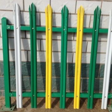 Quality New design cheap price D type w type palisade fence for garden and industry for sale