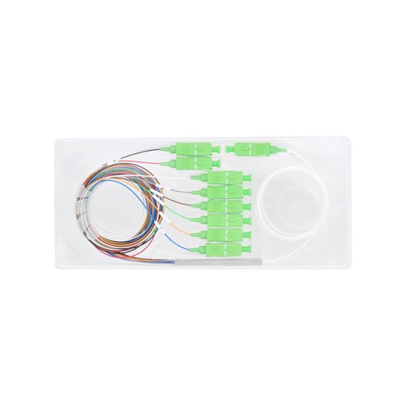 Quality CATV Telecom Fiber Optic PLC Splitter 1x8 Mini G657A1 SM for sale