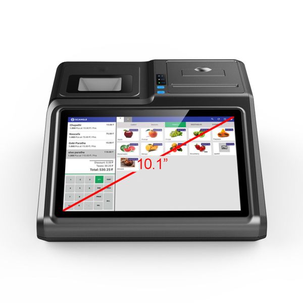 Quality 10.1Inch 1280*800 Pixel Desktop Pos System With Printer All In One Pos Machine for sale