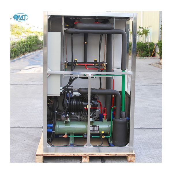 Quality Single Phase Large Cube Ice Machine Electric Control 1 Ton Tube Ice Machine for sale