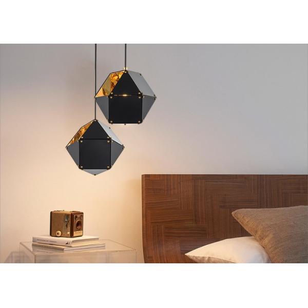 Quality CCT 3000K 6000K Black Stainless Steel Irregular Modern Pendant Light for sale