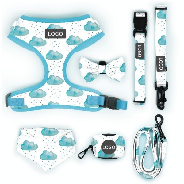 Quality Custom Pattern Designers Reversible Polyester Pet Harness Sets Personalized for sale