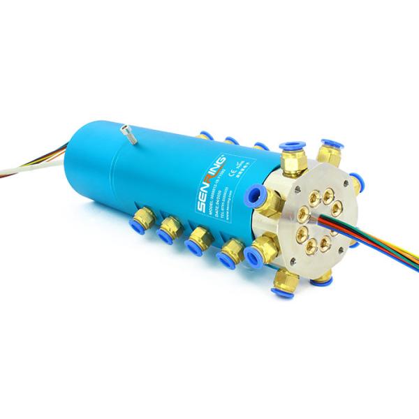 Quality Custom Pneumatic Rotary Union Slip Ring Electrical Connector 250RPM for sale